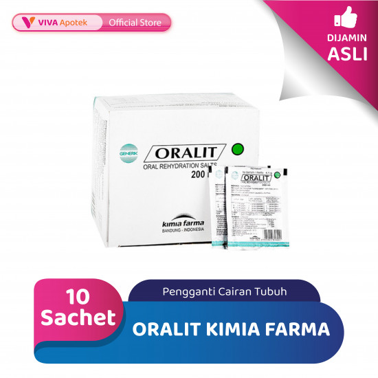 Oralit untuk Mencegah Dehidrasi Akibat Diare (10 Sachet)