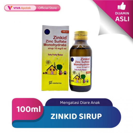 Zinkid Sirup untuk Mengatasi Diare Anak (100 ml)