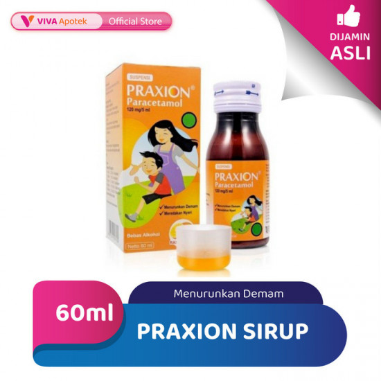 Praxion Sirup untuk Menurunkan Demam (60 ml)