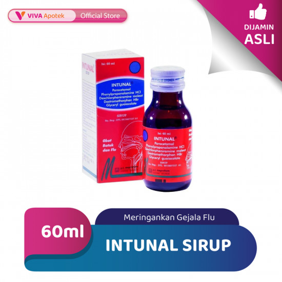 Intunal Sirup untuk Meringankan Gejala Flu (60 ml)