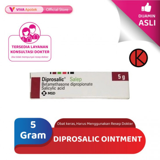 Diprosalic Ointment / Radang Kulit / Psoriasis (5 Gram)