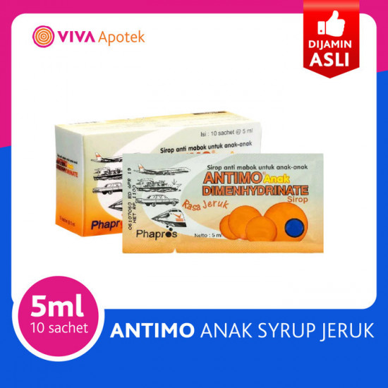 Antimo Anak Sirup Jeruk Sachet (5 ml)