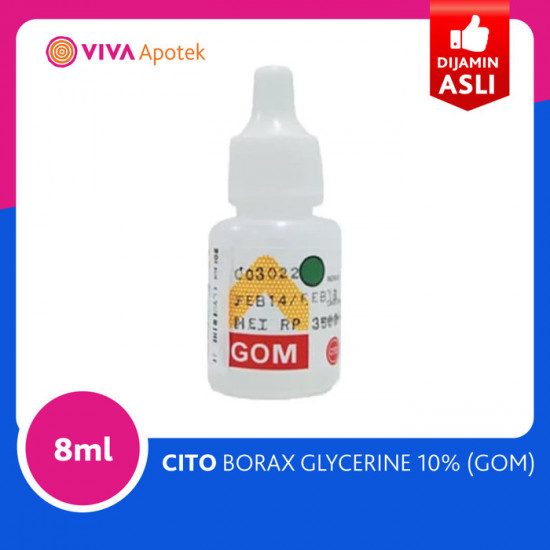 GOM Borax Glycerine 10% Cito - 8 ml