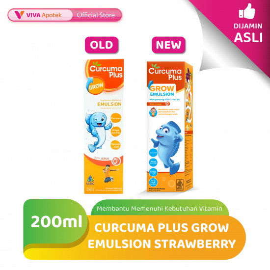 Curcuma Plus Grow Emulsion Strawberry (200 ml)