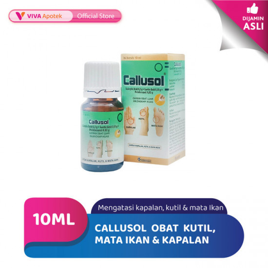 Callusol untuk Menghilangkan Kutil, Mata Ikan, Kapalan (10 ml)
