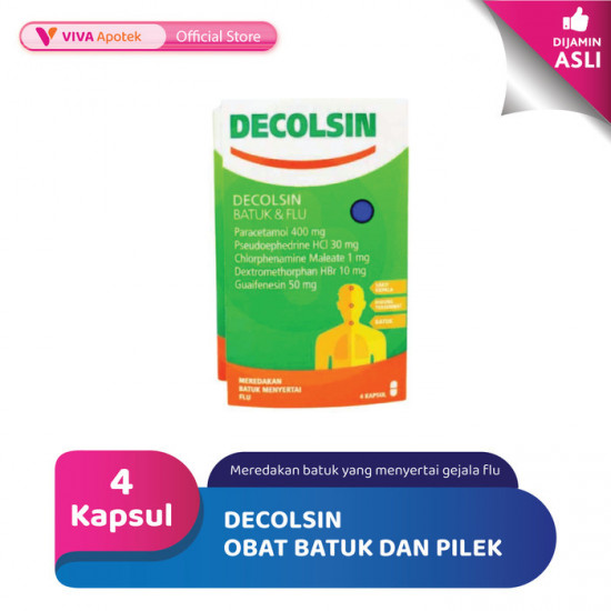 Decolsin Obat Batuk dan Pilek (4 Kapsul)