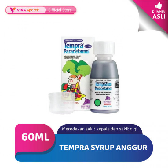 Tempra Anggur Sirup untuk Menurunkan Demam (60 ml)