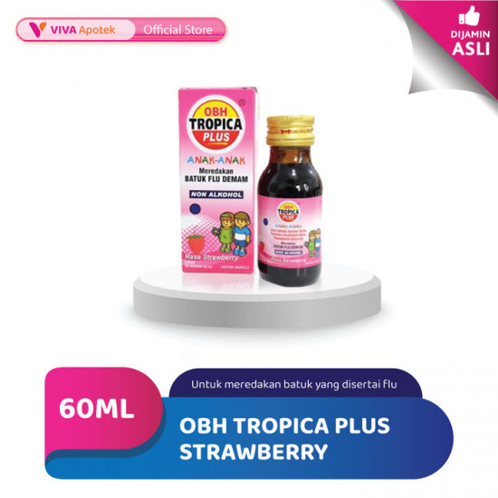 OBH Tropica Plus Sirup Anak Srtawberry (60 ml)
