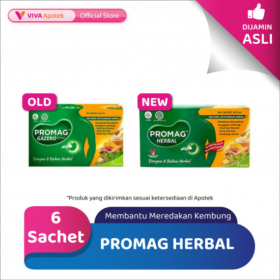 Promag Herbal Membantu Meredakan Kembung 15 ml (6 Sachet)