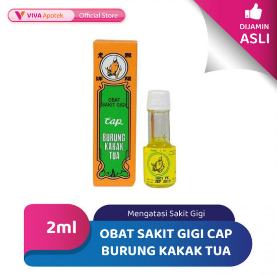 Obat Sakit Gigi Cap Burung Kakak Tua (2 ml)