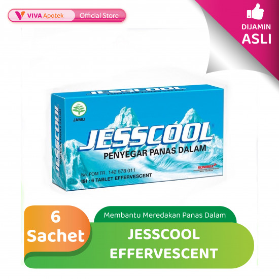 Jesscool Effervescent Membantu Meredakan Panas Dalam (6 Sachet)