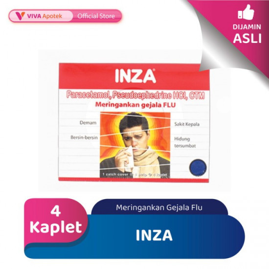 Inza Obat Flu & Batuk Caplet 4'S