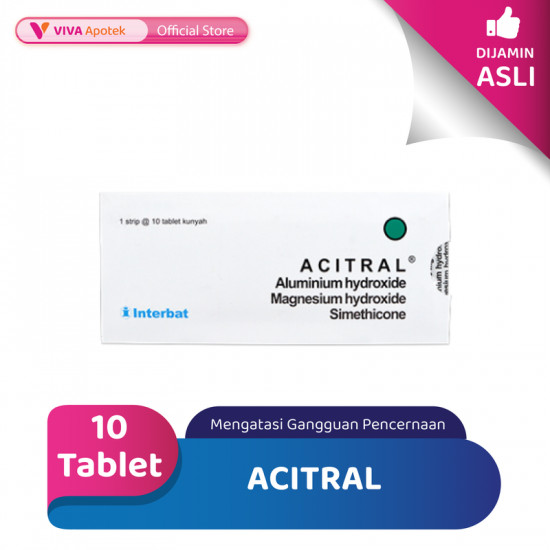 Acitral untuk Mengatasi Gangguan Pencernaan (10 Tablet)