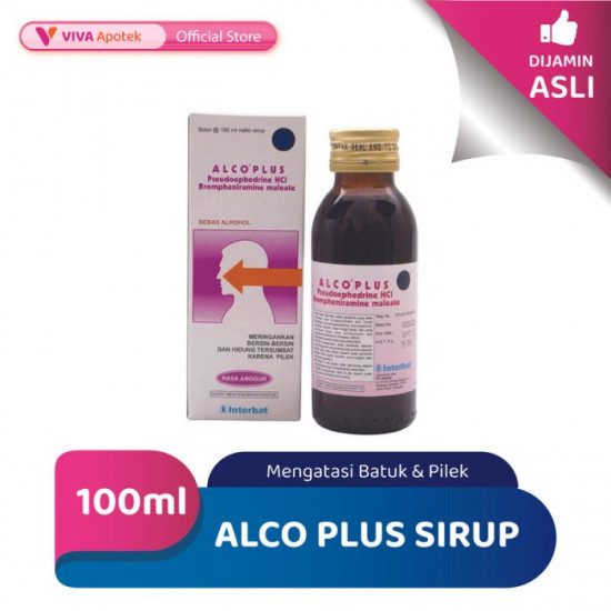 Alco Plus Sirup untuk Mengatasi Pilek (100 ml)