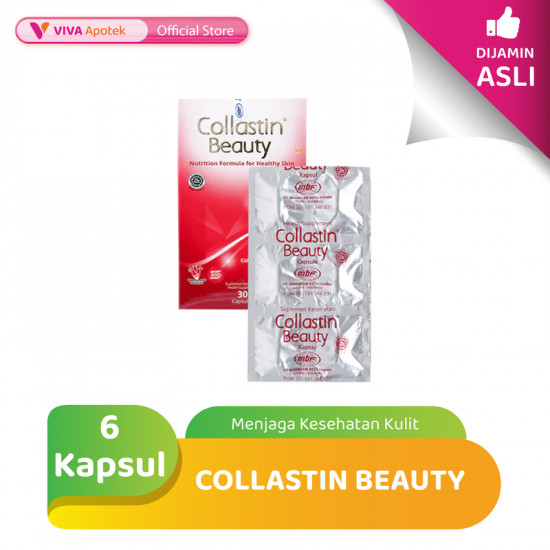 Collastin Beauty untuk Menjaga Kesehatan Kulit (6 Kapsul)