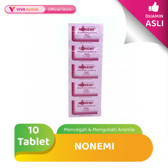 Nonemi untuk Mencegah & Mengobati Anemia (10 Tablet)