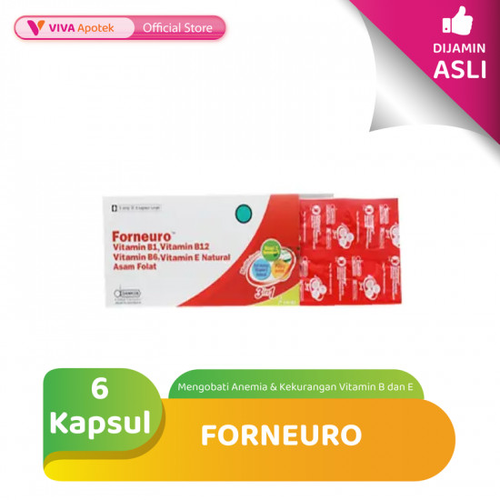 Forneuro Mengobati Anemia & Kekurangan Vitamin B dan E (6 Kapsul)