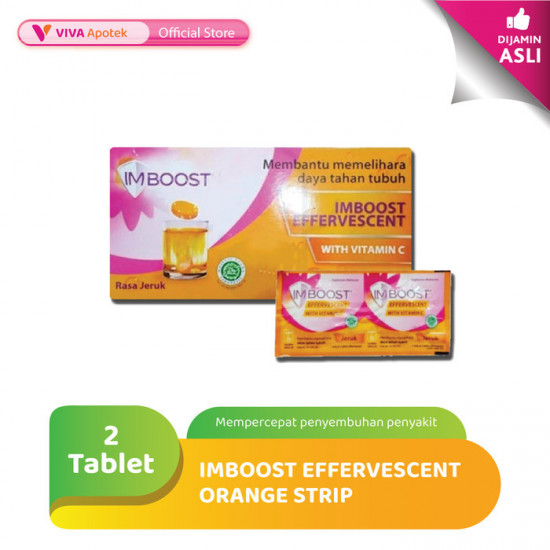 Imboost Effervescent Orange Strip Tablet 2'S
