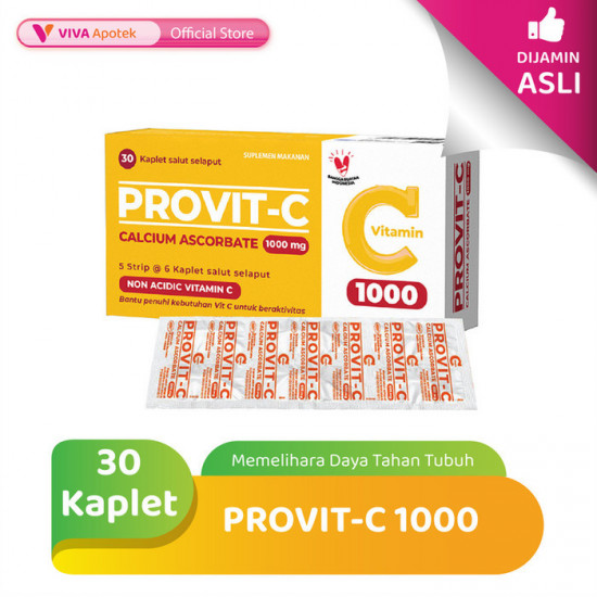 Provit-C 1000 untuk Memelihara Daya Tahan Tubuh (30 Kaplet)