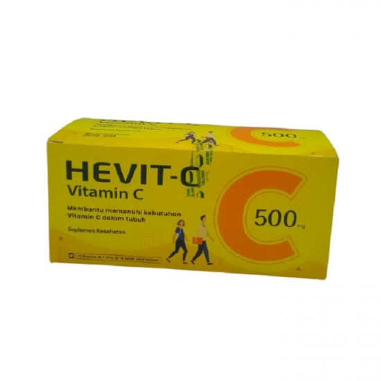 Hevit-C 500 mg Membantu Memenuhi Kebutuhan Vitamin C (10 Tablet)