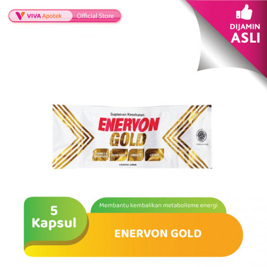 Enervon Gold Suplemen Kesehatan untuk Usia Lanjut (5 Kapsul)