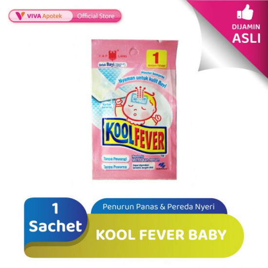 Kool Fever Baby Kompres Penurun Panas & Pereda Nyeri (1 Sachet)