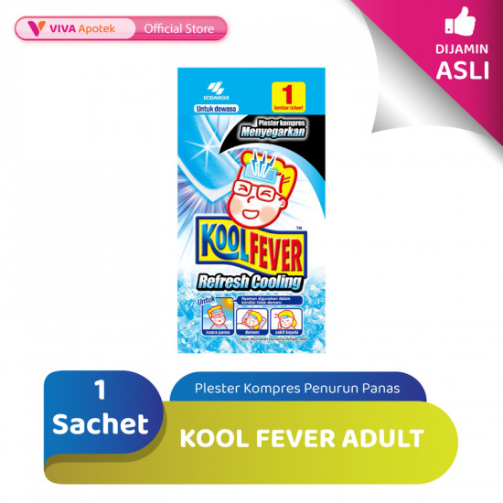 Kool fever Adult Plester Kompres Penurun Panas (1 Sachet)