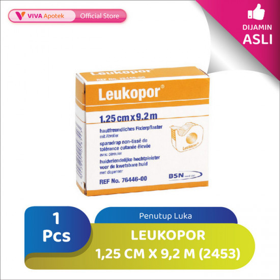 Leukopor 1,25 Cm x 9,2 M untuk Menutup Luka (1 Pcs)