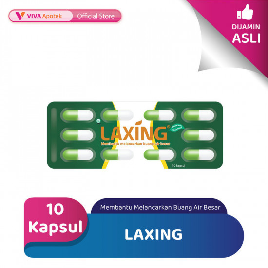 Laxing untuk Membantu Melancarkan Buang Air Besar (10 Kapsul)
