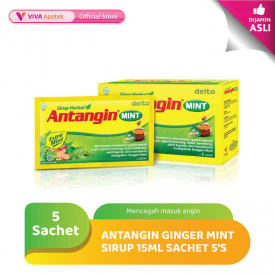 Antangin Ginger Mint Sachet 15 ml Box 5'S