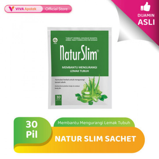 Natur Slim Sachet untuk Membantu Mengurangi Lemak Tubuh (30 Pil)