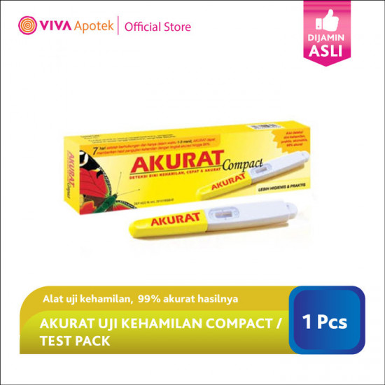Akurat Uji Kehamilan Compact / Test Pack (1 Pcs)