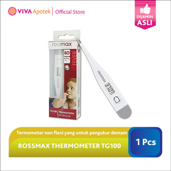 Rossmax TG-100 Digital Thermometer untuk Mengukur Suhu Tubuh (1 Pcs)
