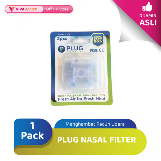 Plug Nasal Filter untuk Menghambat Racun Udara (1 Pack)