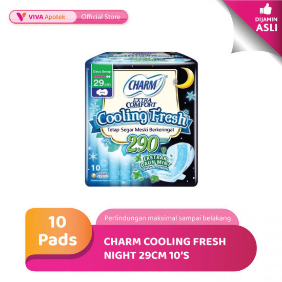 Charm Cooling Fresh Night 29 cm Pembalut Wanita (10 Pads)
