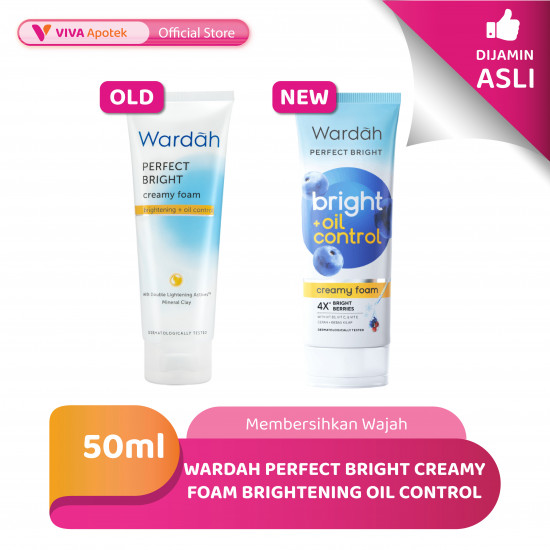 Wardah Perfect Bright Creamy Foam Brightening Oil Control (50 ml)
