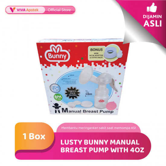 Lusty Bunny Manual Breast Pump With 4Oz Standard (1 Pcs)
