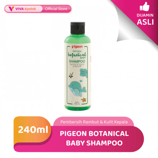 Pigeon Botanical Baby Shampoo Pembersih Rambut & Kulit Kepala (240 ml)