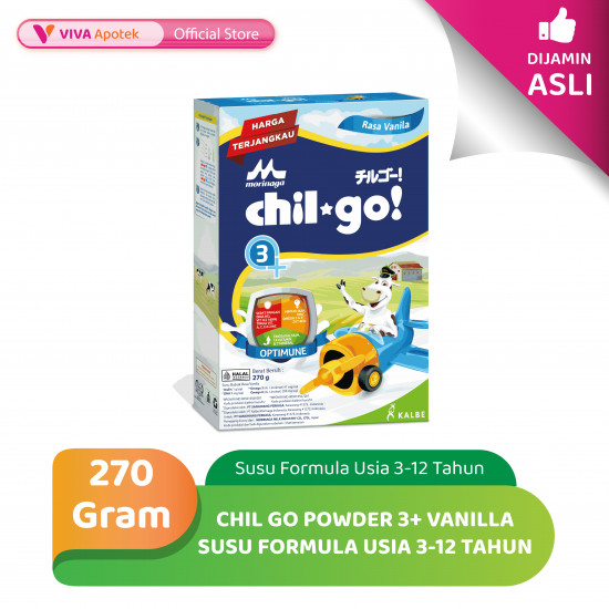 Chil Go Powder 3+ Vanilla Susu Formula Usia 3-12 Tahun (270 Gram)