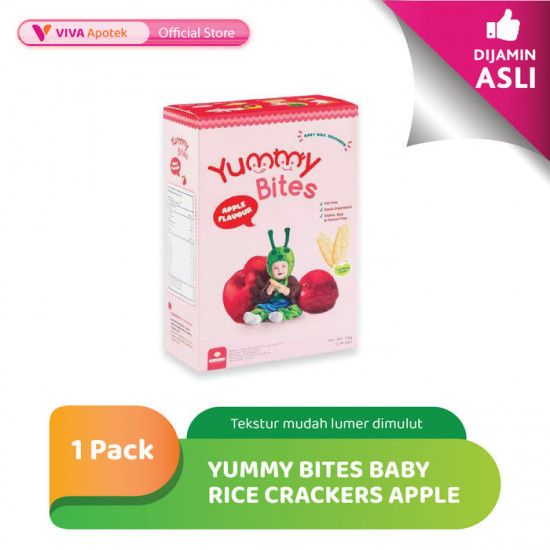 Yummy Bites Baby Rice Crackers Apple (1 Pack)
