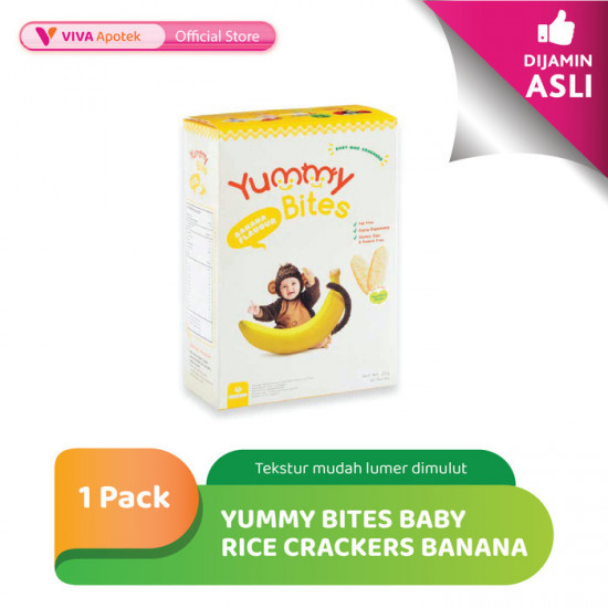 Yummy Bites Baby Rice Crackers Banana (1 Pack)