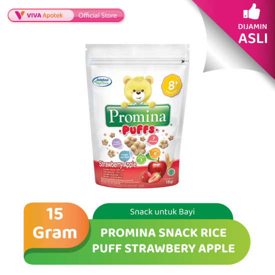 Promina Snack Rice Puff Strawbery Apple (15 Gram)